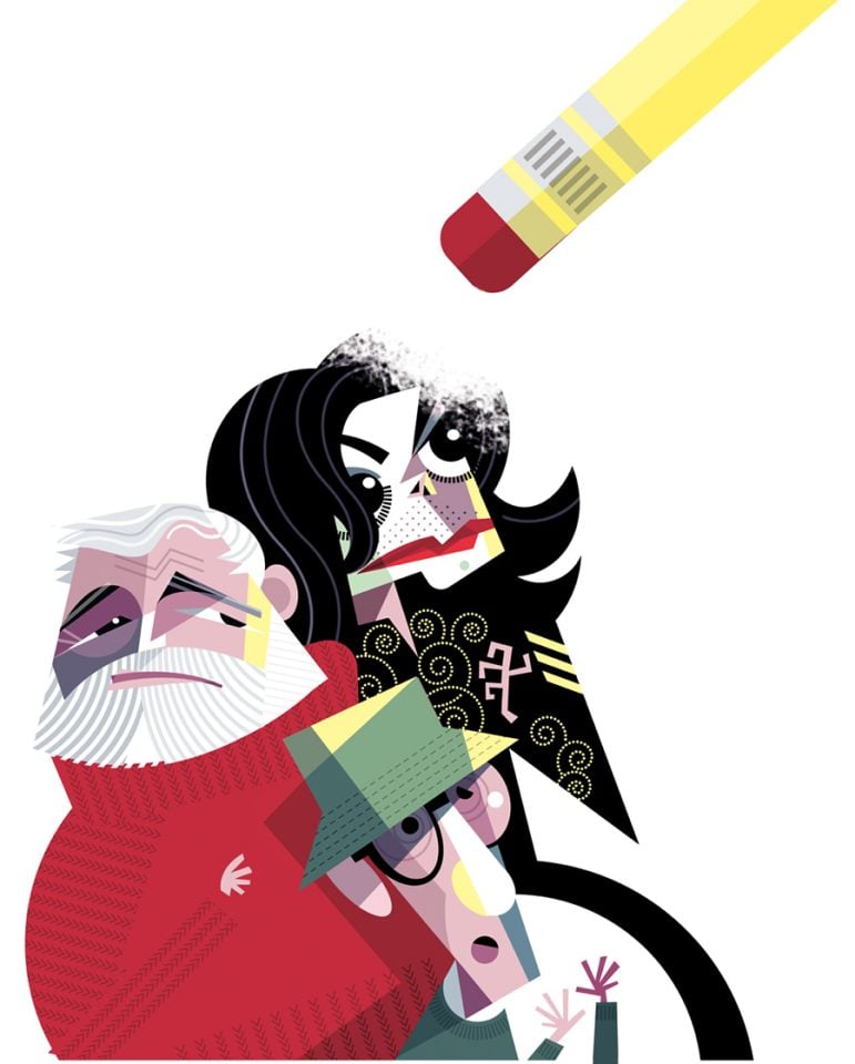 Pablo Lobato / Illustrates three portraits / Boston Globe Book Review ...
