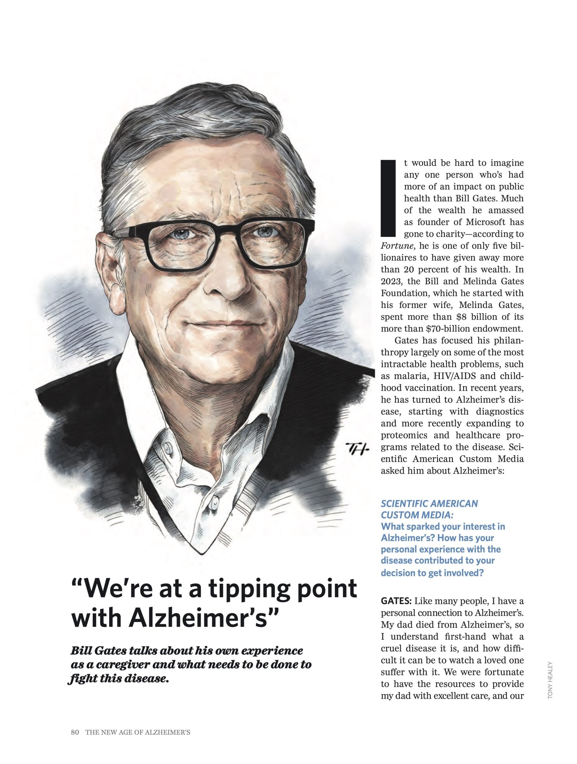 Tony Healey/Scientific American/Bill Gates | Anna Goodson Illustration ...