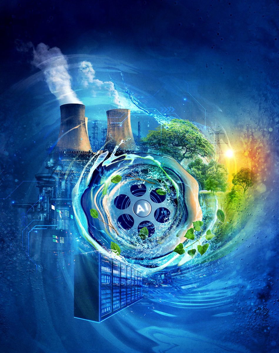 Andy Potts / UCR Magazine / The Unquenchable Thirst of AI | Anna Goodson Illustration Agency