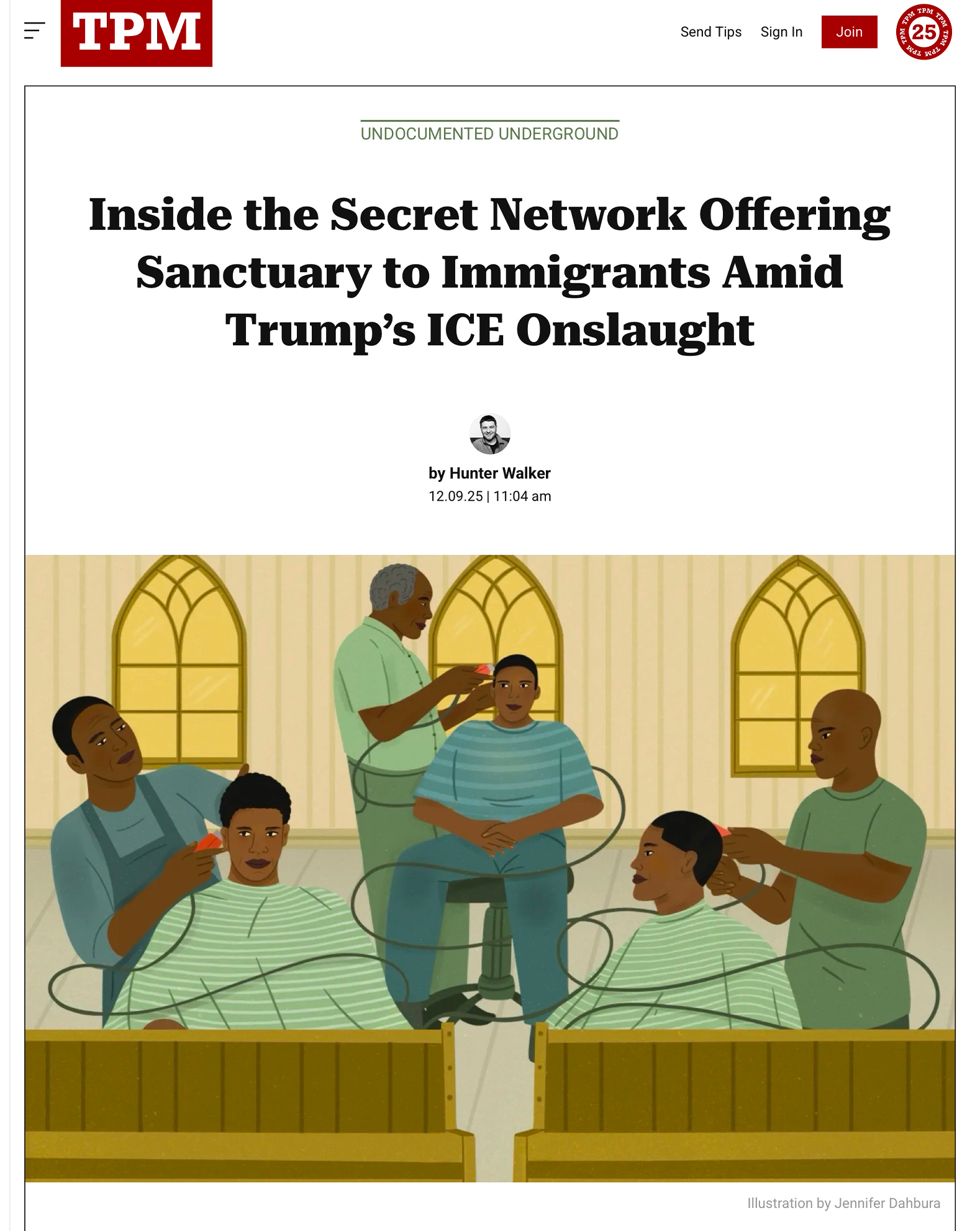 Jennifer Dahbura / Talking Points Memo / The Undocumented Underground ...