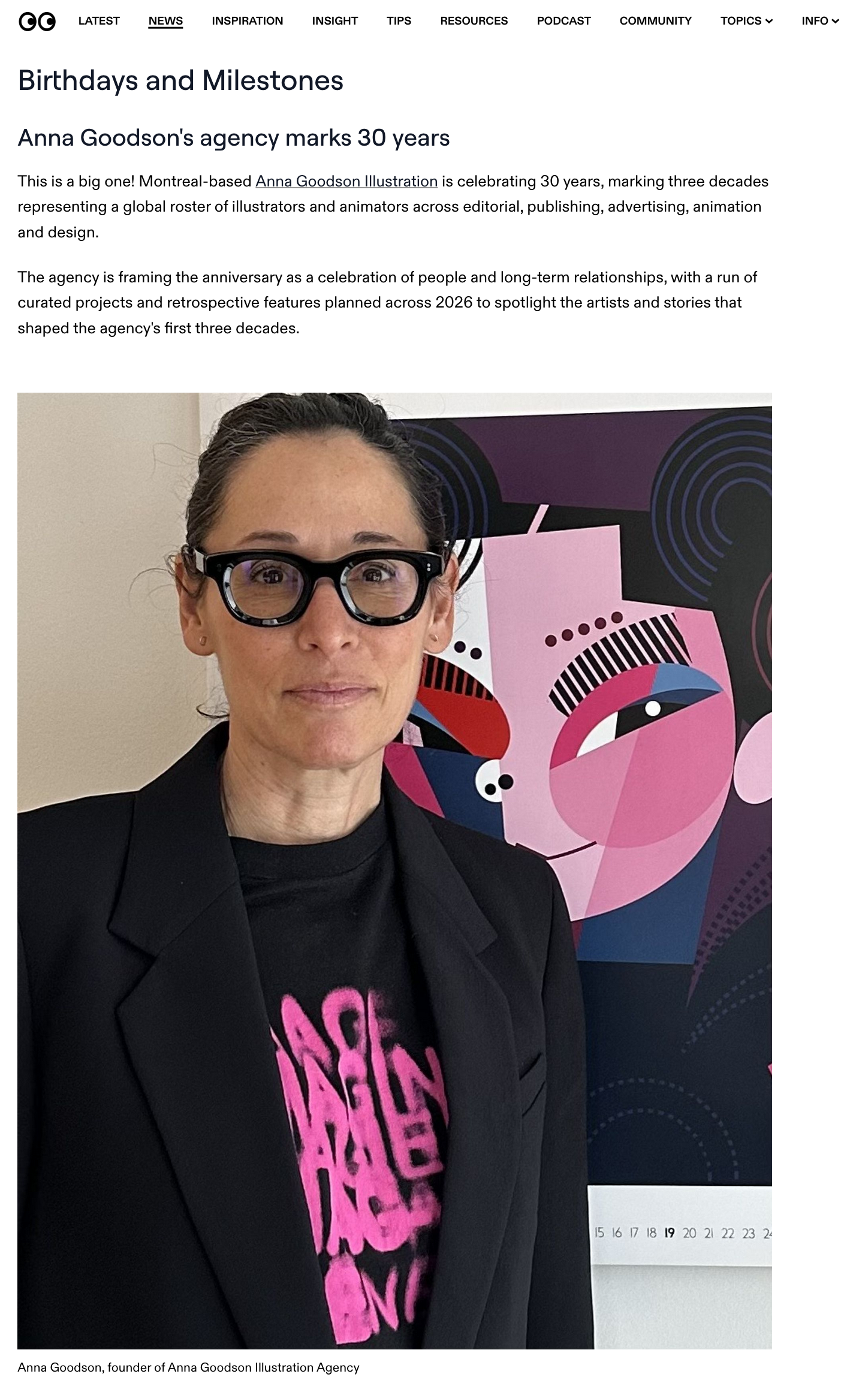 Booms & Shakes: Anna Goodson's agency marks 30 years | Anna Goodson ...